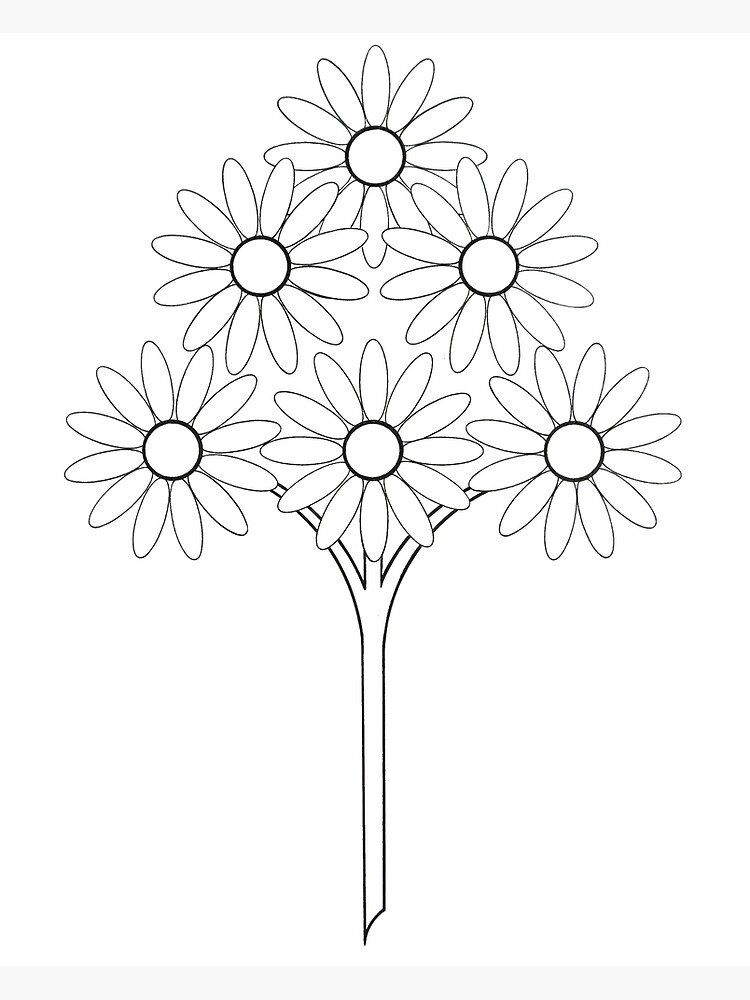 Póster «Colorea tu propio ramo de flores» de GrandpaH | Redbubble