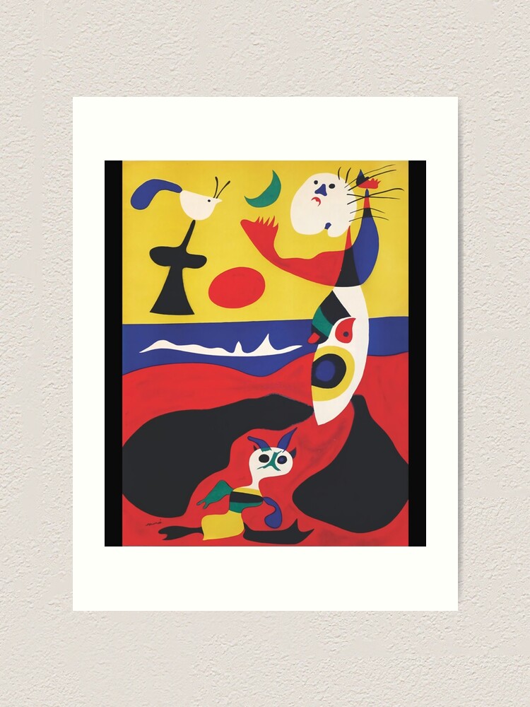 "Joan Miró Summer 1938 Famous Art Work Reproduction - Lithograph with ...