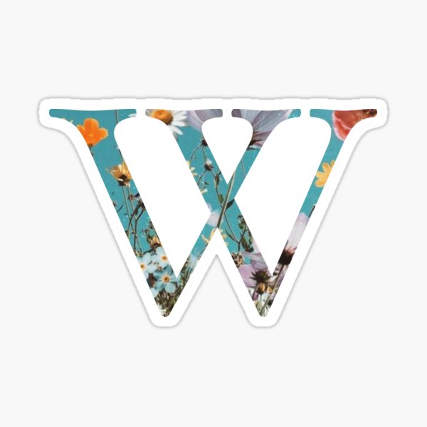 "Letter W" Sticker by zoology-student | Redbubble