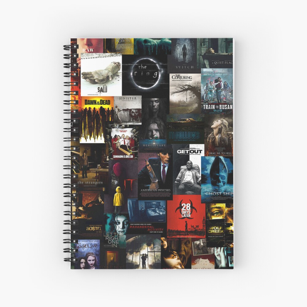 "Horror Movie Posters 2000s - 2010s" Spiral Notebook for Sale by ...