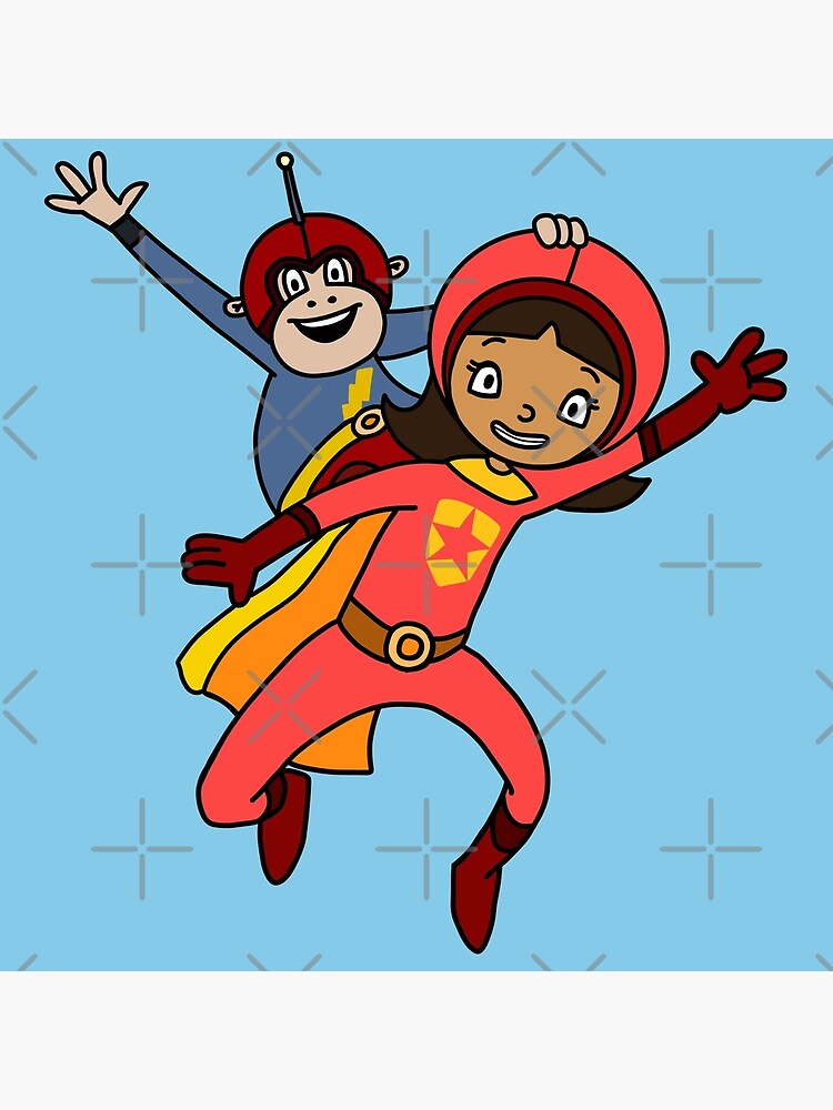 "Wordgirl and Captain Huggy Face Fan Art" Throw Pillow for Sale by ...