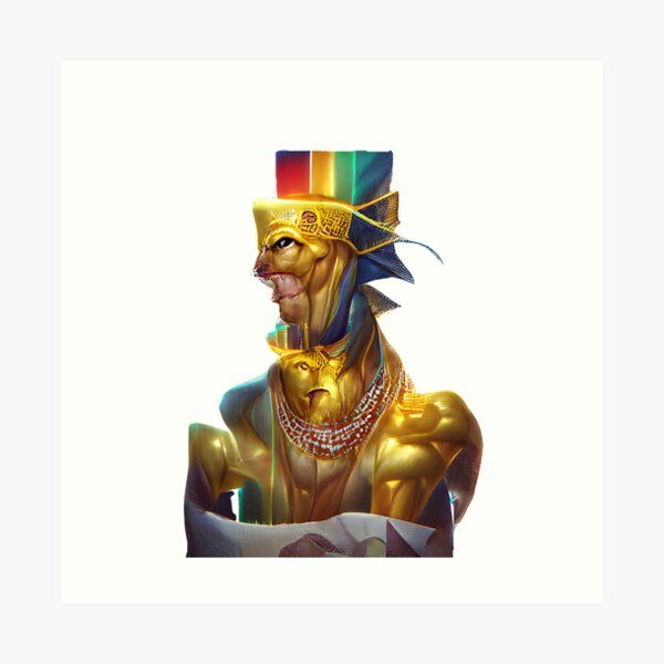 Lámina artística «335 - personaje, perfil - Arte digital generado por ...