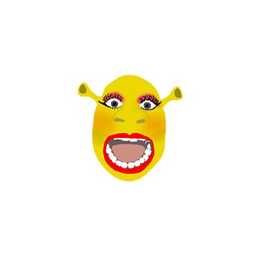 "yassified shrek" Sticker for Sale by katiemanker | Redbubble