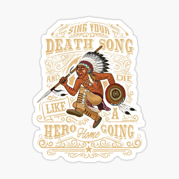 "Native American Hero" Sticker by RosHdsgn | Redbubble