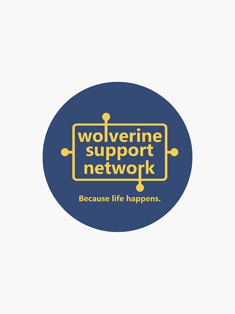 "Wolverine Support Network (WSN)" Sticker by courtneyfortin | Redbubble