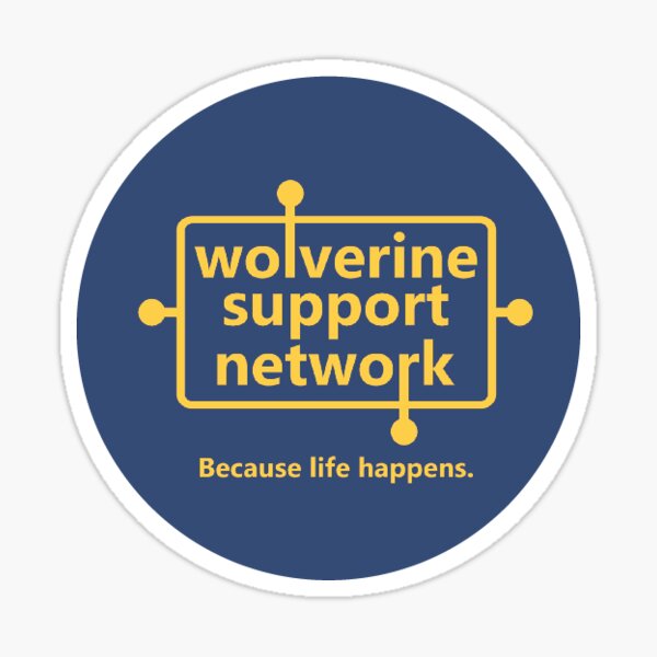 "Wolverine Support Network (WSN)" Sticker by courtneyfortin | Redbubble
