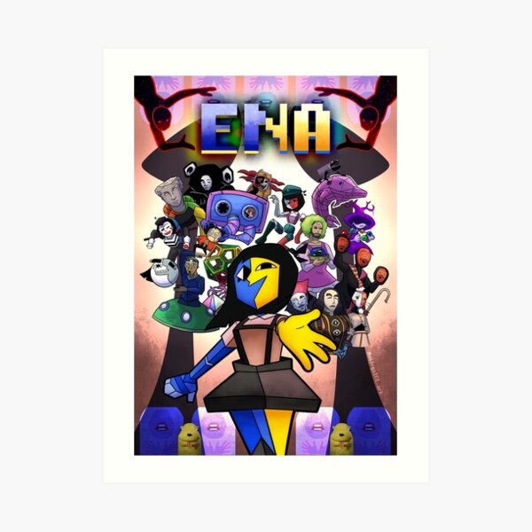 "ENA (series characters so far) - hotlegs101_art" Art Print for Sale by ...