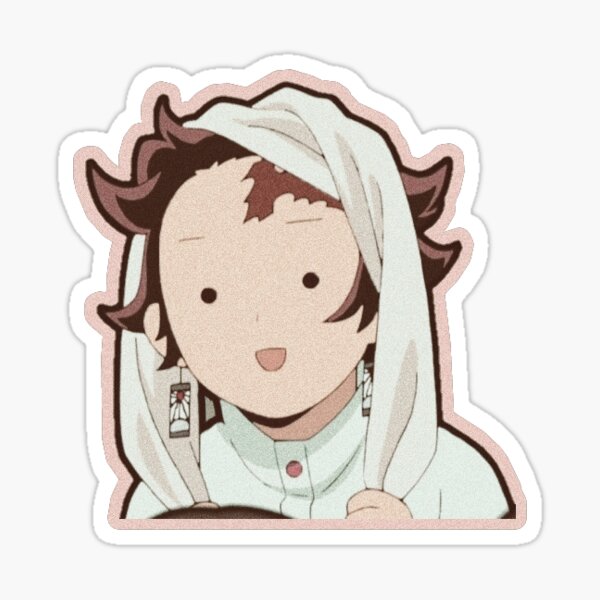 "head empty tanjiro (faded)" Sticker by Clarisse777 | Redbubble