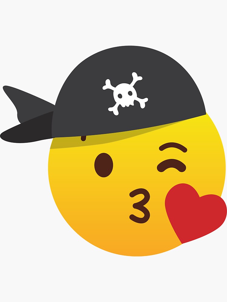 "kiss emoji." Sticker by moinzindran589 | Redbubble