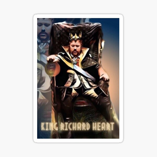 "King Richard Heart" Sticker by MagicArtworks | Redbubble