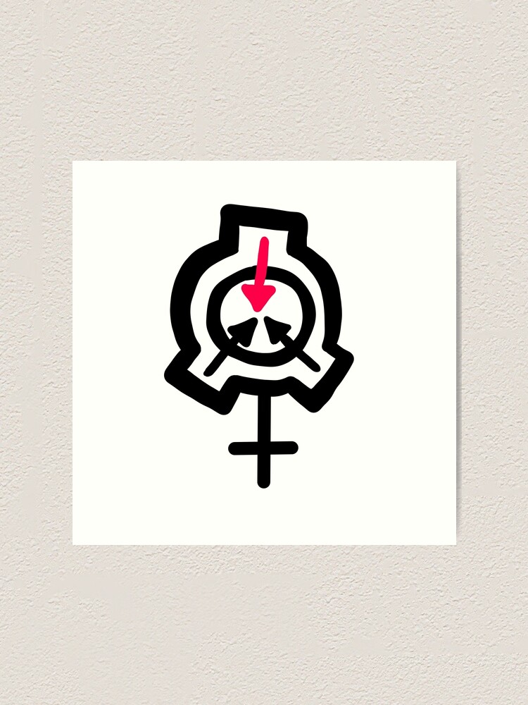 "I am a female SCP fan" Art Print by SilentGraveyard | Redbubble