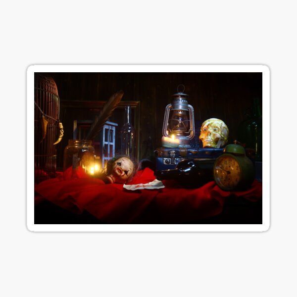 "Creepy As Hell This Is Halloween" Sticker by borderland | Redbubble