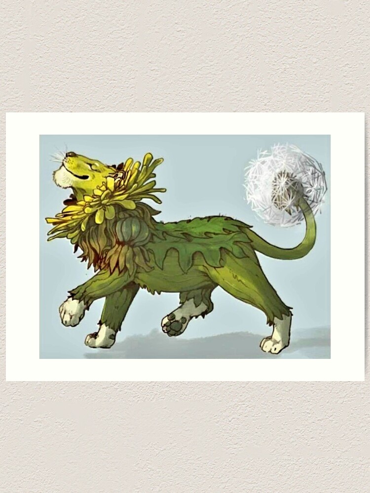 "A dandy lion dandelion " Art Print for Sale by LukjanovArt | Redbubble
