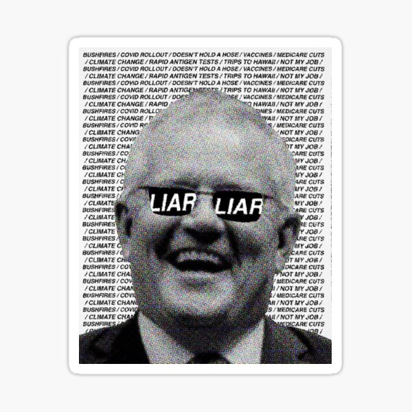 "LIAR " Sticker by brekker2 | Redbubble