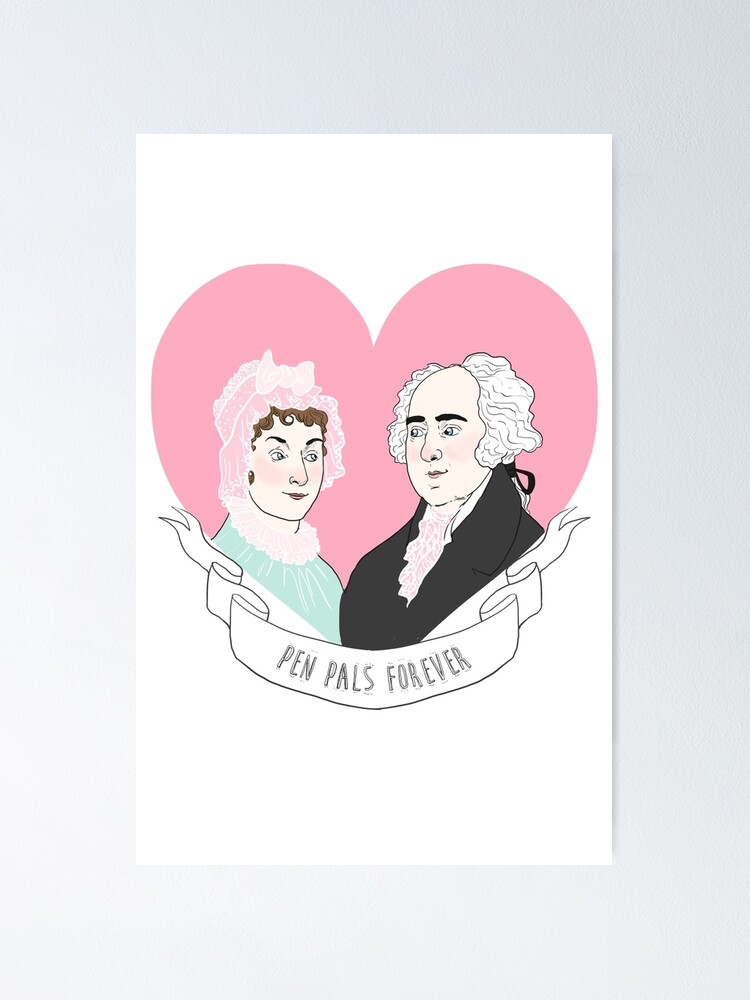 "John and Abigail Adams" Poster for Sale by LizzyWhimsy | Redbubble