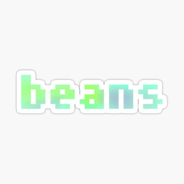 "pixel beans" Sticker by valettadesigns | Redbubble