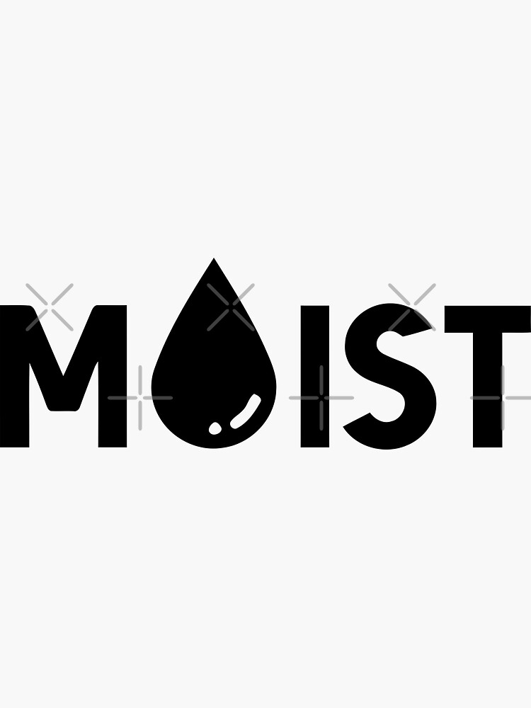 "Moist Merch Moist Black Logo" Sticker by MaherCoShop | Redbubble