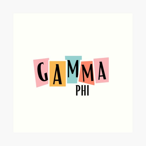 "GAMMA PHI BETA GRAPHIC" Art Print for Sale by lynseyowen0 | Redbubble
