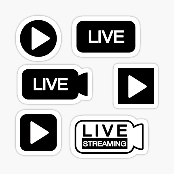 "Copy of Streaming Icon Sticker pack " Sticker by KB-SbDesigns | Redbubble