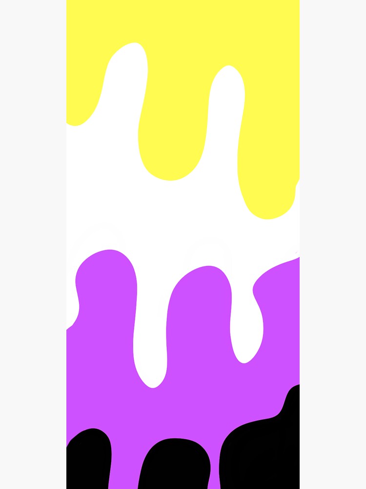 "Non-Binary Flag Art" Sticker by DesertMushroom | Redbubble
