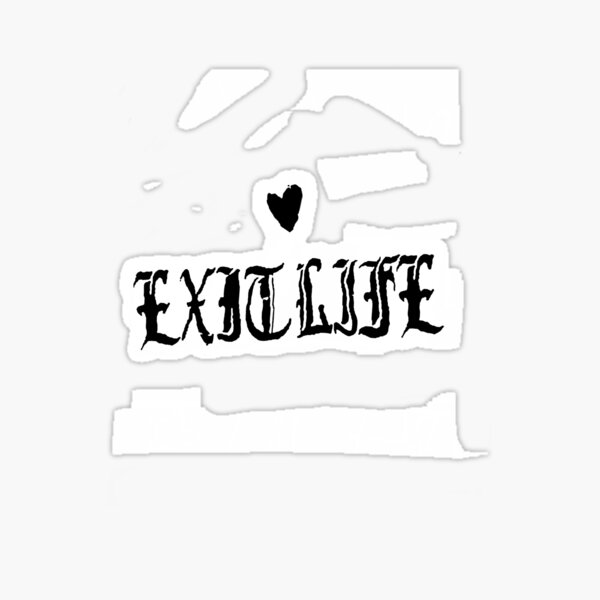 "Exit life" Sticker by Ursikjo | Redbubble