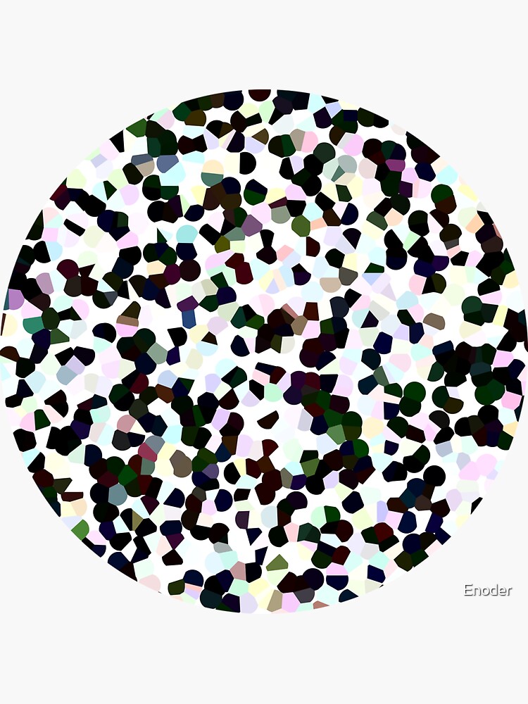 "Pointillism Circle" Sticker by Enoder | Redbubble