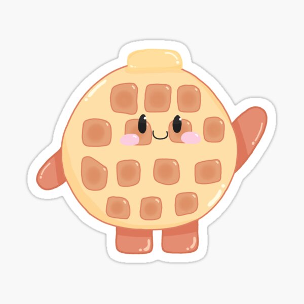"Waffle Boy - Pattern Ver." Sticker for Sale by BiitterblueM | Redbubble