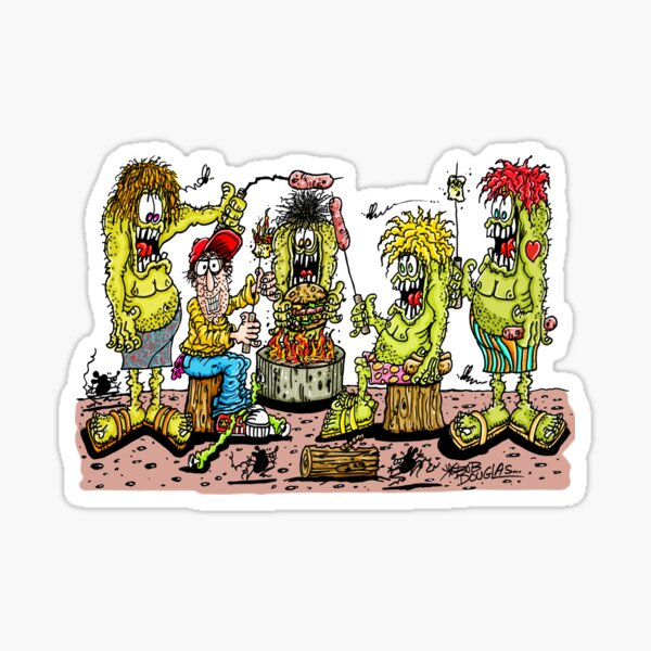 "The Cook Out!" Sticker by bobtheartman | Redbubble
