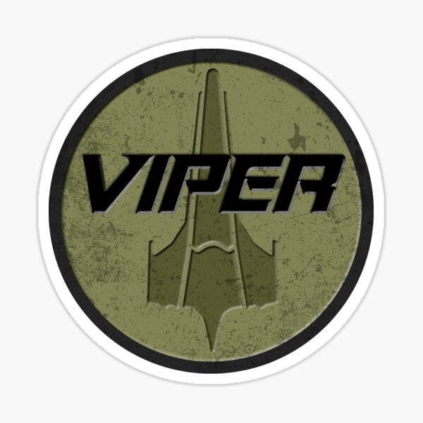 "ViperPatch Distressed" Sticker for Sale by PadraicDesign | Redbubble