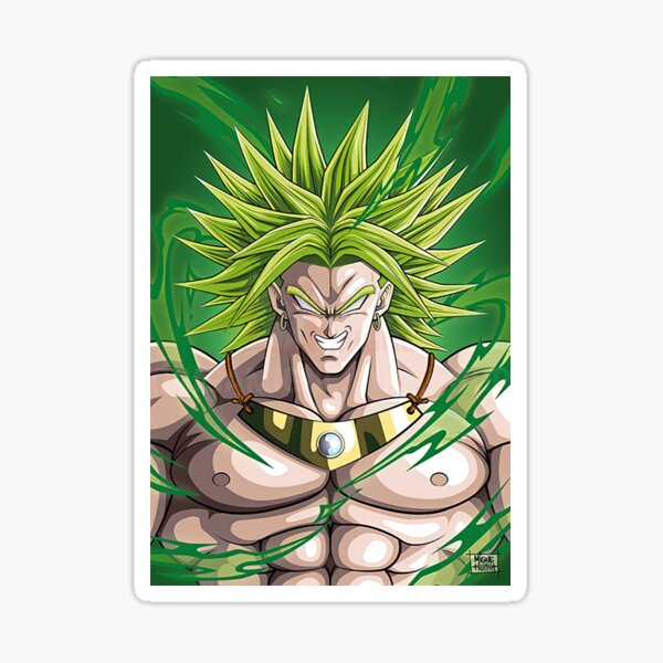 "Broly" Sticker by Hex-Nature | Redbubble