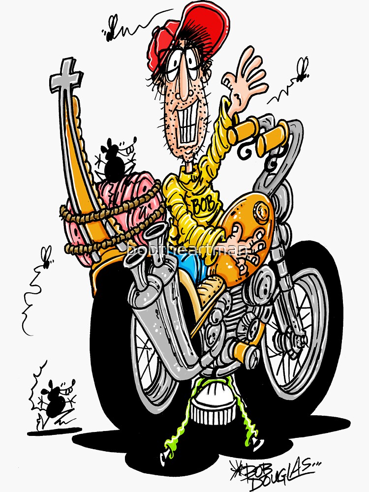 "Chopper Rider" Sticker by bobtheartman | Redbubble