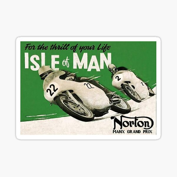 "Isle of Man TT Essential" Sticker by AnthonySavala | Redbubble