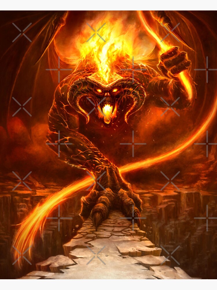 "Balrog" Sticker for Sale by voiceandvision | Redbubble