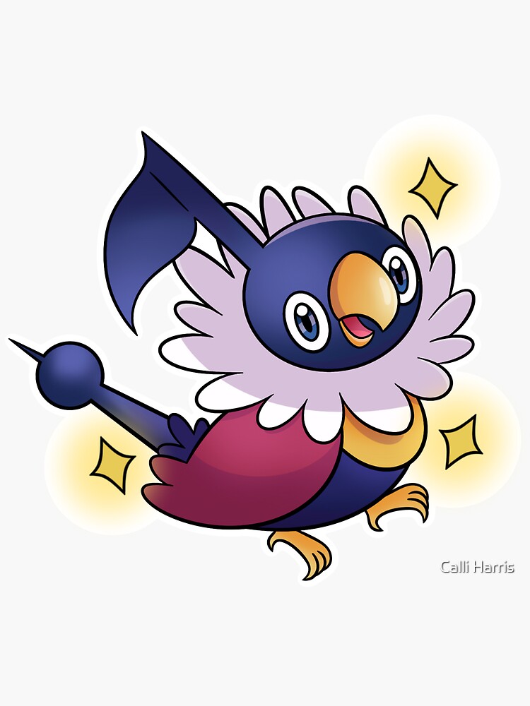 "Shiny chatot" Sticker for Sale by callih1231 | Redbubble