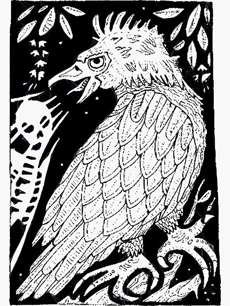 "Devil Bird Bestiary Art " Sticker by ucvinhtoan55 | Redbubble