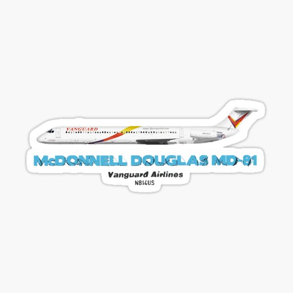 "McDonnell Douglas MD-81 - Vanguard Airlines " Sticker by hoangphat80 ...