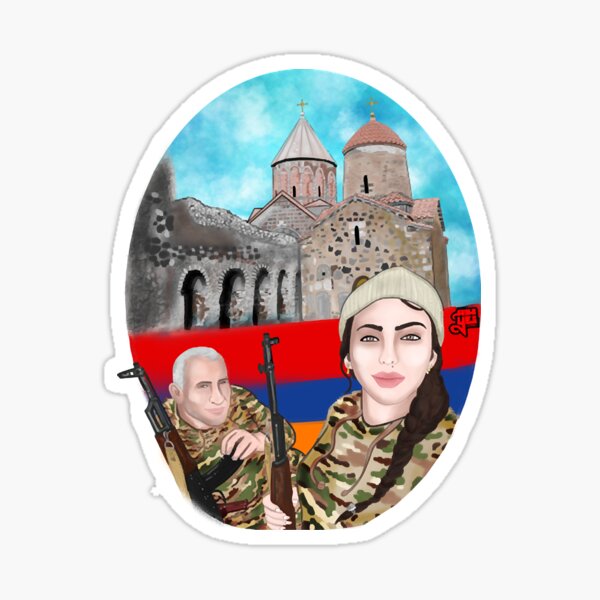 "Artsakh (Father & Daughter) Protect The Land " Sticker by huoc824 ...