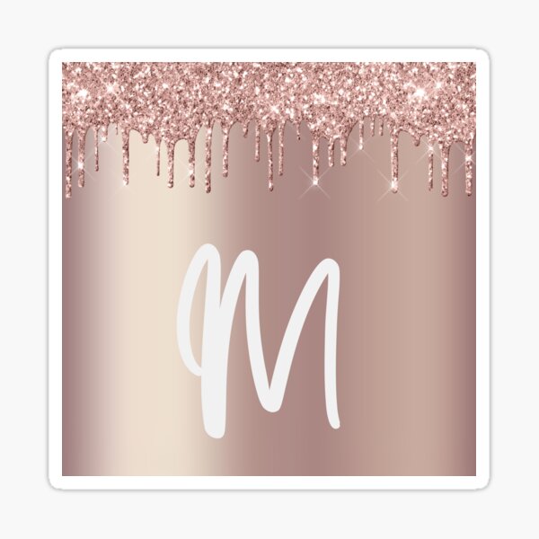 "GLITTER DRIP WITH LETTER M" Sticker for Sale by KelliesCorner | Redbubble
