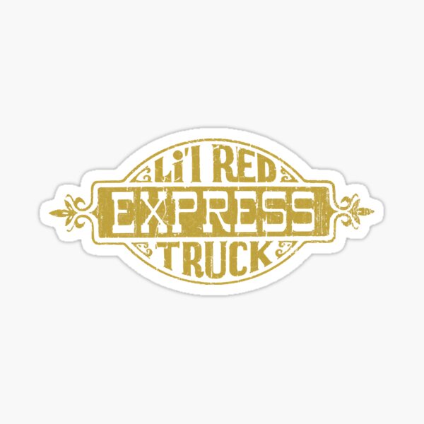 "Lil Red Express Truck " Sticker for Sale by VZZcERKTg | Redbubble