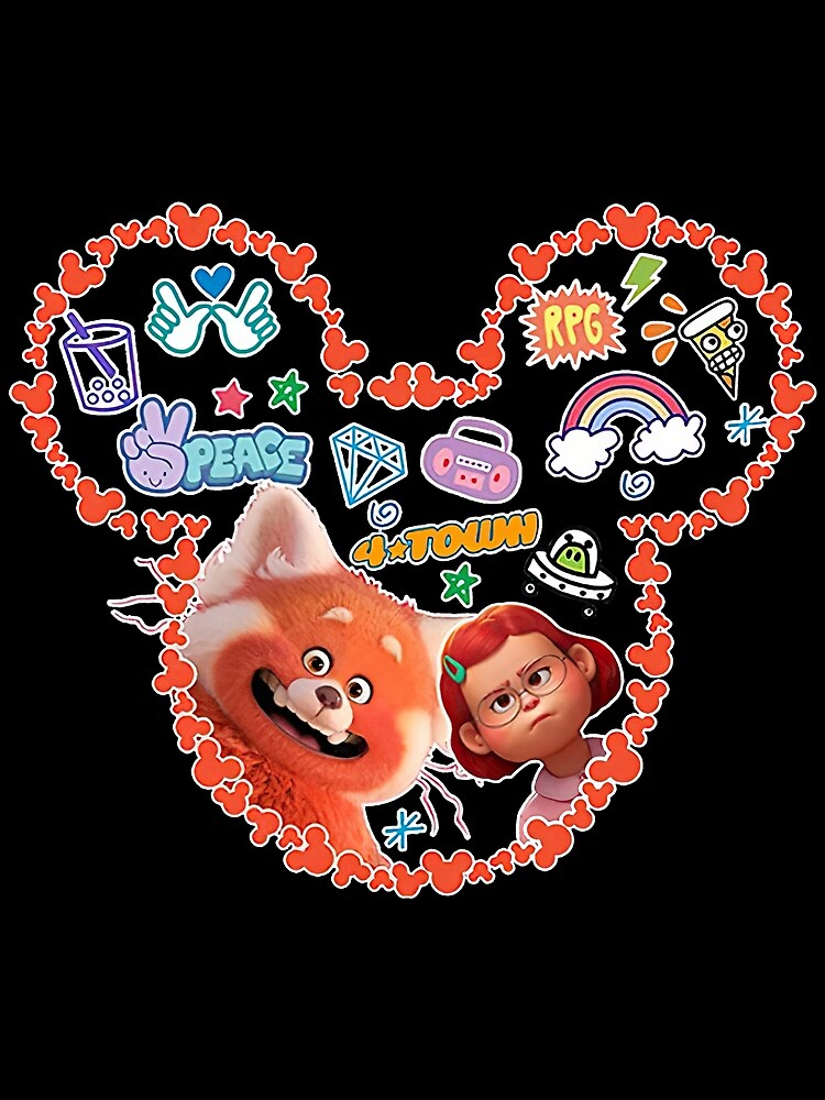 "Turning Red Mouse Head" Poster by LeelaLand | Redbubble