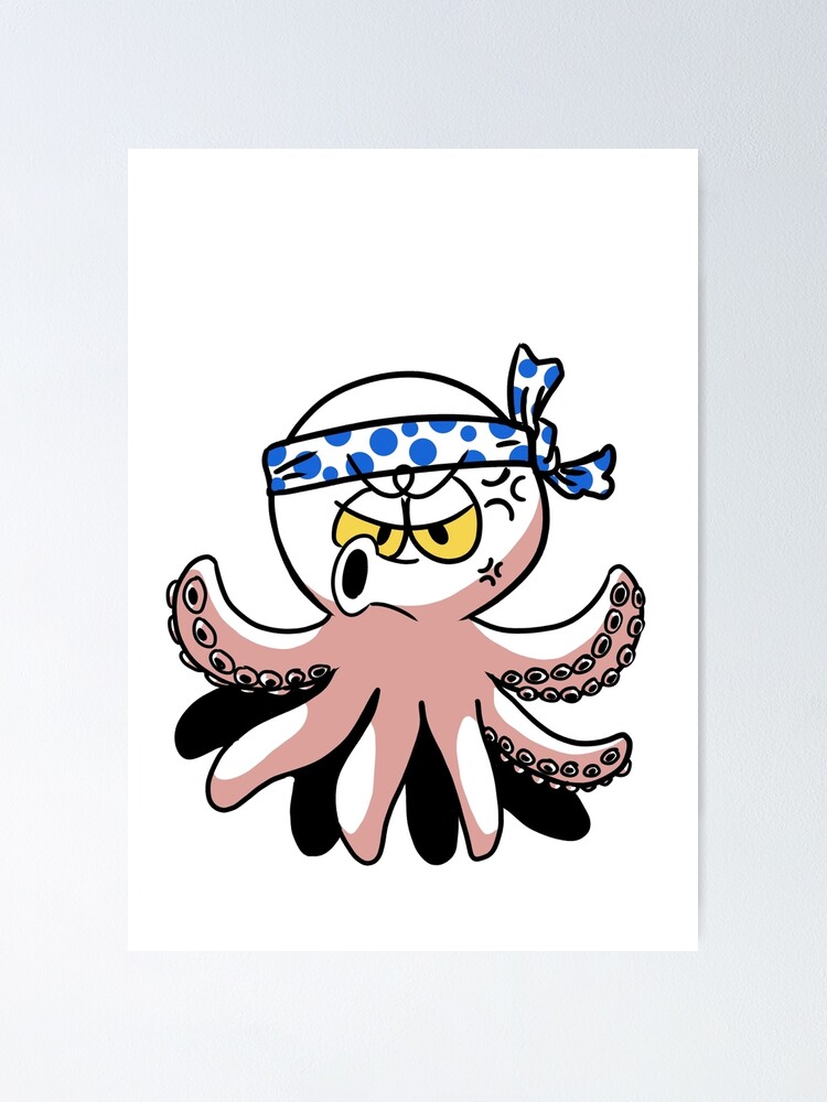"Mr Angry Octopus" Poster for Sale by Spirdomixx | Redbubble