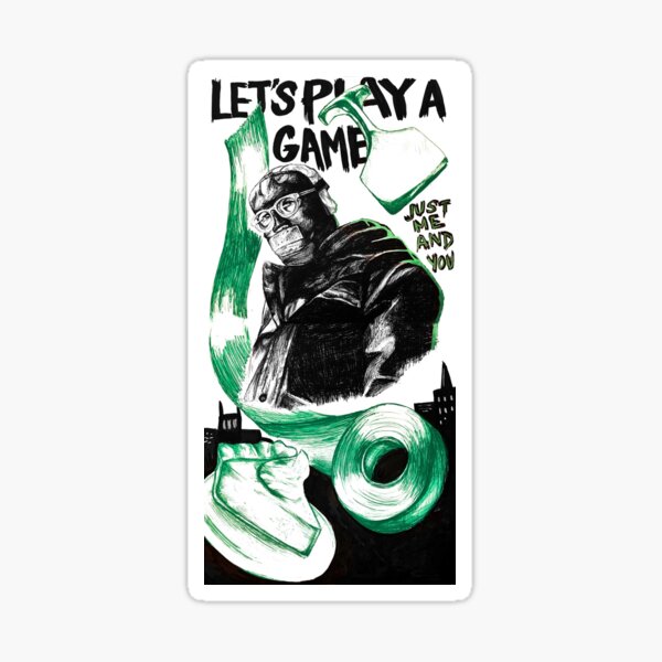 "Ode to Riddler " Sticker for Sale by savvpainterly | Redbubble