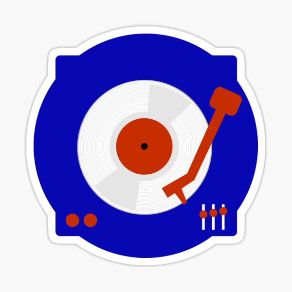 "Mod target variation turntable and vinyl" Sticker for Sale by ...