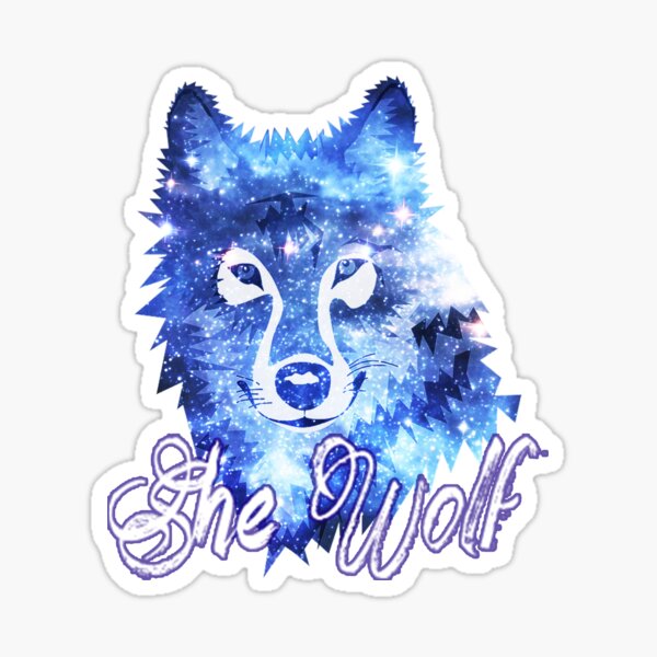 "She Wolf" Sticker for Sale by VixyGeek | Redbubble