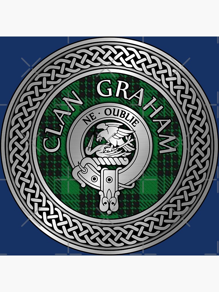 "Clan Graham Crest & Tartan Knot" Poster for Sale by taylors8 | Redbubble