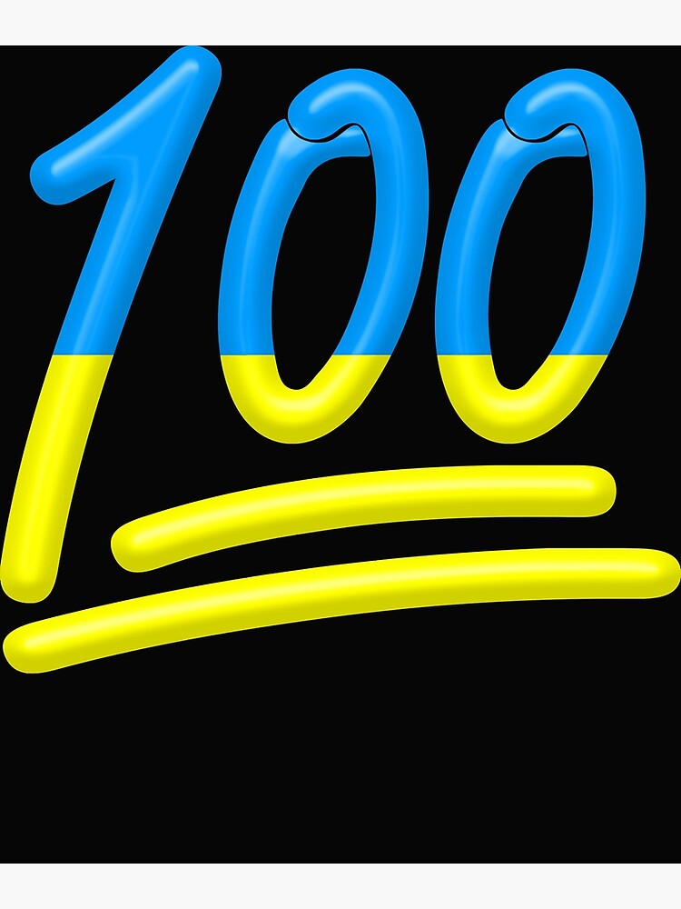 "One Hundred 100 Symbol Flag Of Ukraine - Gift For Ukrainian From ...