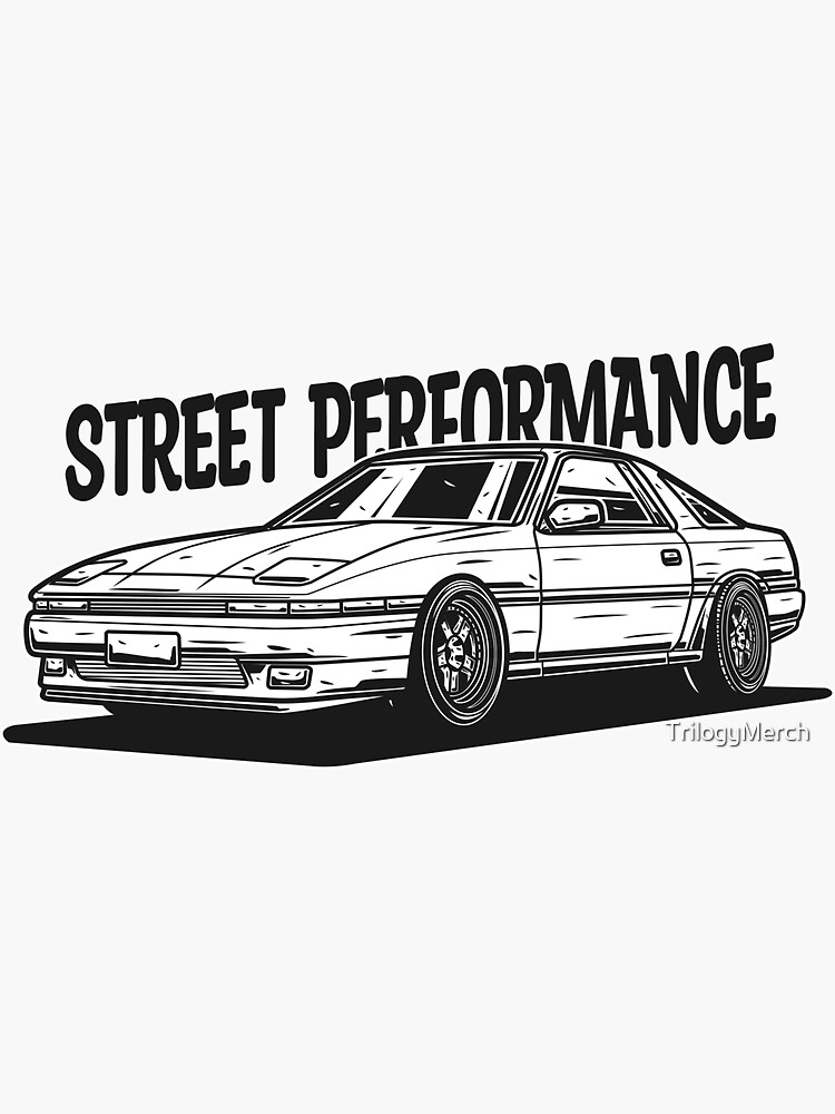 "TOYOTA SUPRA MK-3 " Sticker by TrilogyMerch | Redbubble