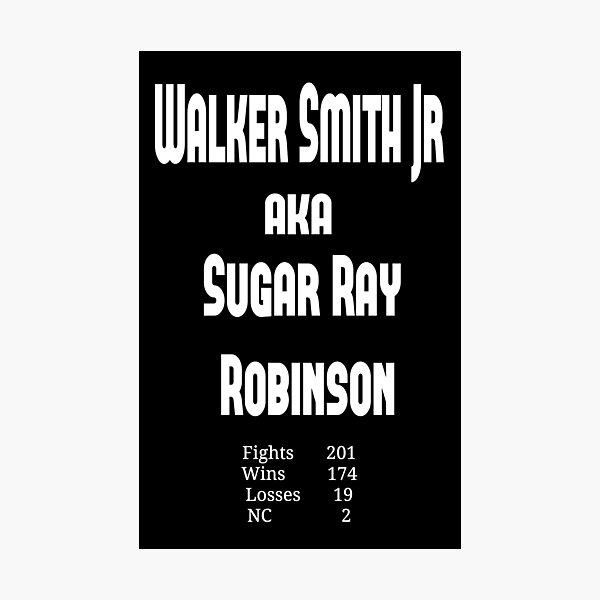 Lámina fotográfica «Walker Smith Jr, también conocido como Sugar Ray ...