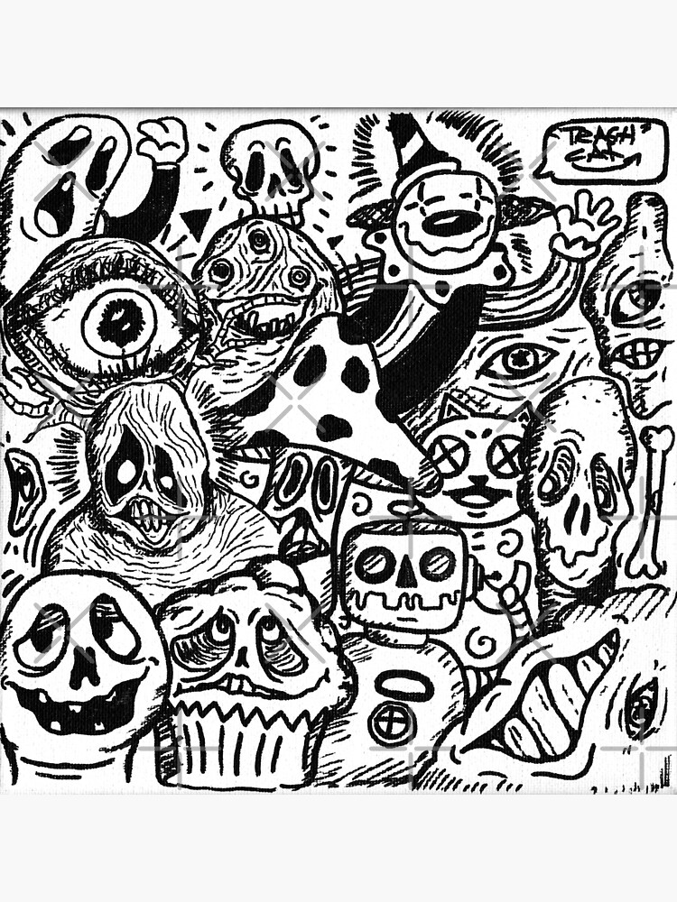 "Cluster of monsters | Sharpie Art | Original Monsters" Poster for Sale ...