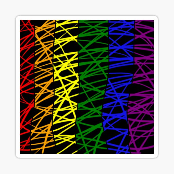 "Color Weave" Sticker for Sale by Blertz | Redbubble